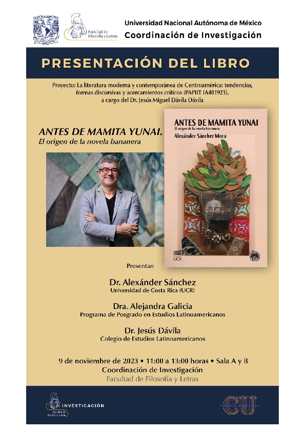 (PDF) Presentacion de libro Antes de Mamita Yunai