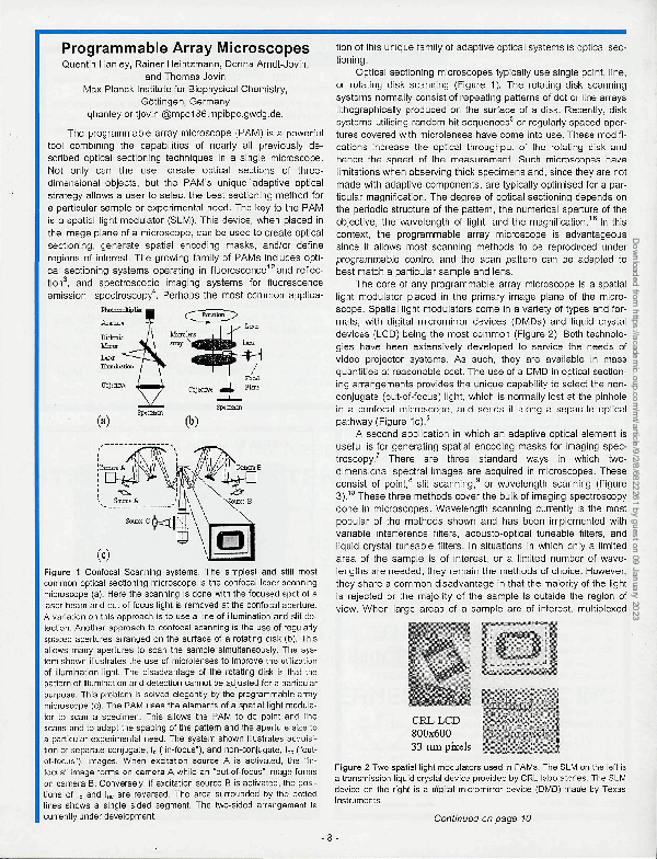 (PDF) Programmable Array Microscopes