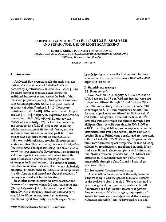 (PDF) Computer-controlled cell (particle) analyzer and separator. Use ...