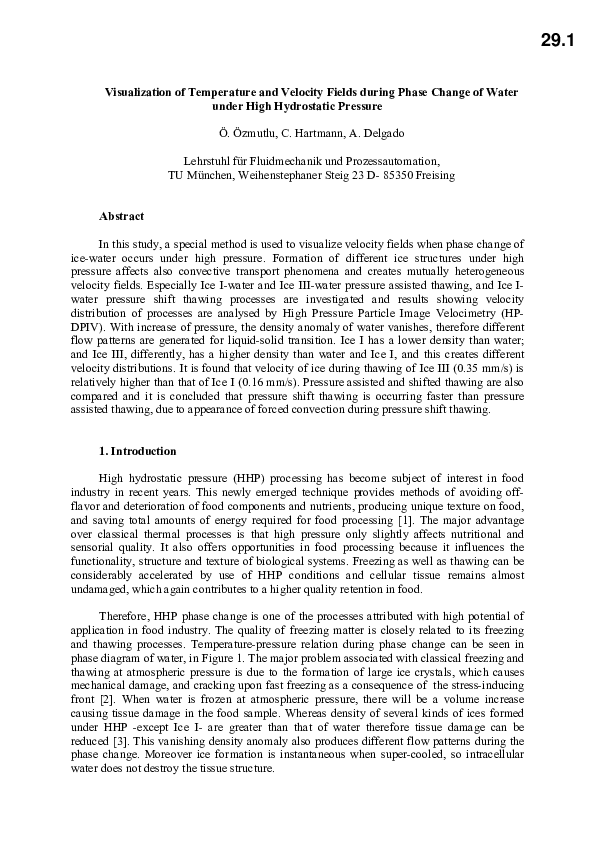 (PDF) Visualization of Temperature and Velocity Fields During Phase ...