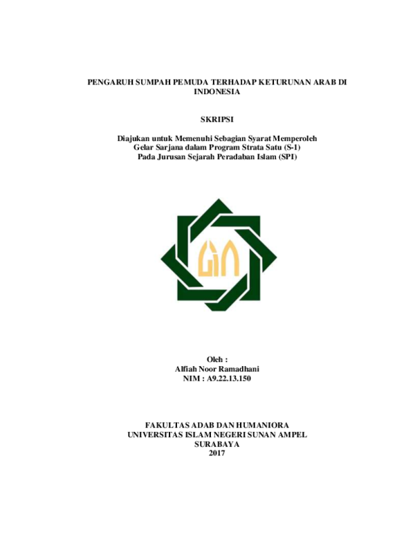 (PDF) Pengaruh Sumpah Pemuda terhadap keturunan Arab di Indonesia ...