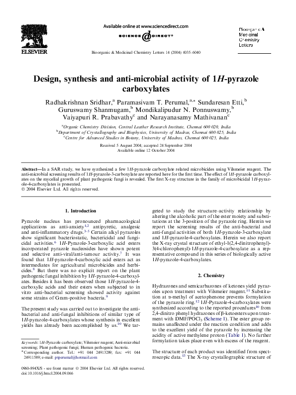 (PDF) Design, synthesis and antimicrobial activity of novel quinoline derivatives: an in silico ...