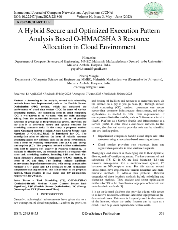 (PDF) A Hybrid Secure and Optimized Execution Pattern Analysis Based O-HMACSHA 3 Resource ...