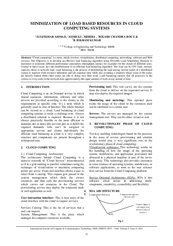 (PDF) Load Balancing Algorithm for Cloud Resource Optimization