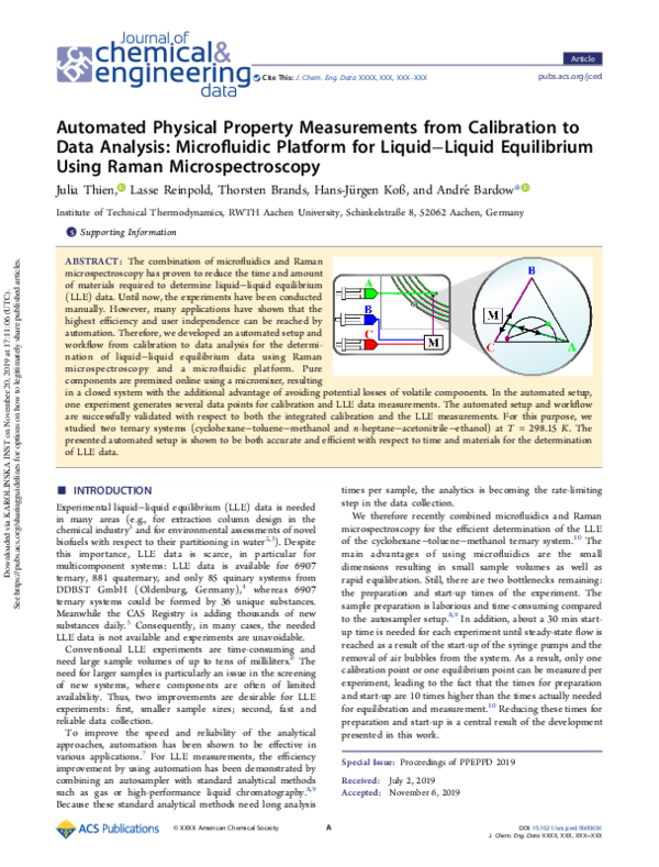Pdf Automated Physical Property Measurements From Calibration To Data Analysis Microfluidic