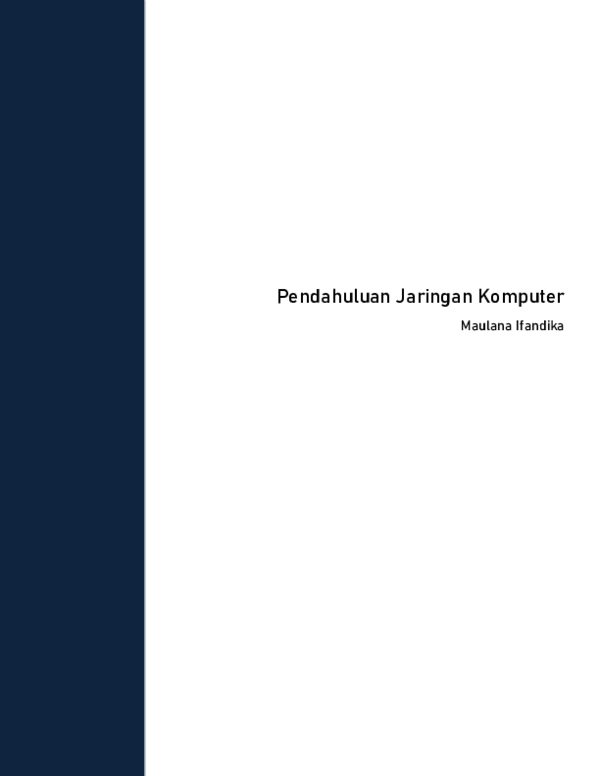 (PDF) Pendahuluan Jaringan Komputer