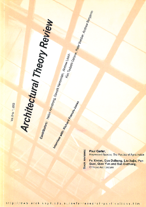 (PDF) INTERPRETING LANDSCAPES/PLACES/ARCHITECTURE: The Place for ...