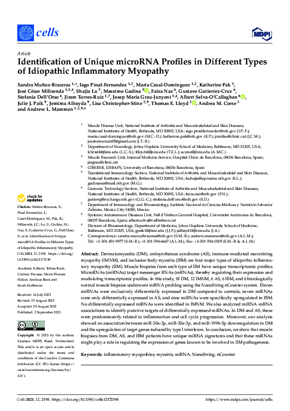 (PDF) Identification of Unique microRNA Profiles in Different Types of ...