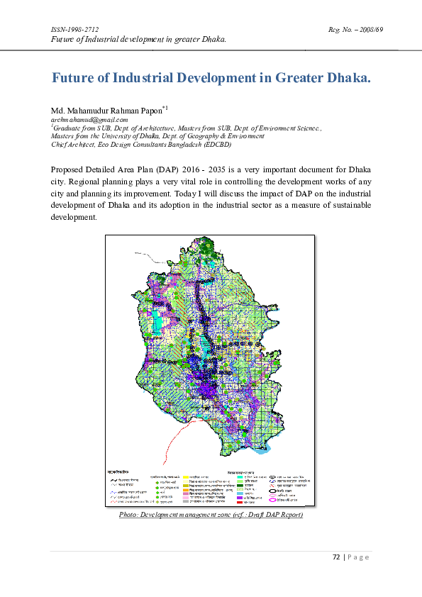 (PDF) Future of Industrial Development in Greater Dhaka.