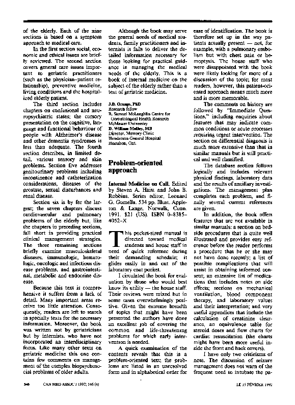 (PDF) Problem-oriented approach