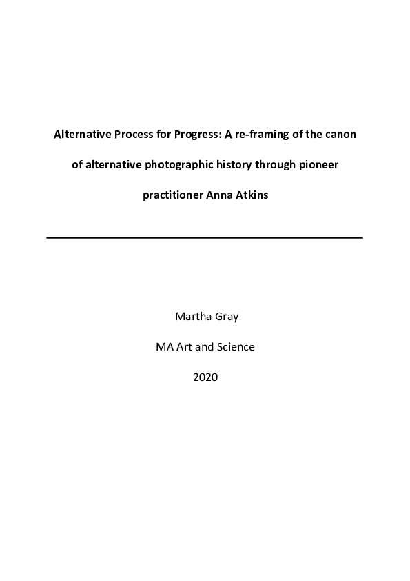 (PDF) Alternative Process for Progress: A re-framing of the canon of ...