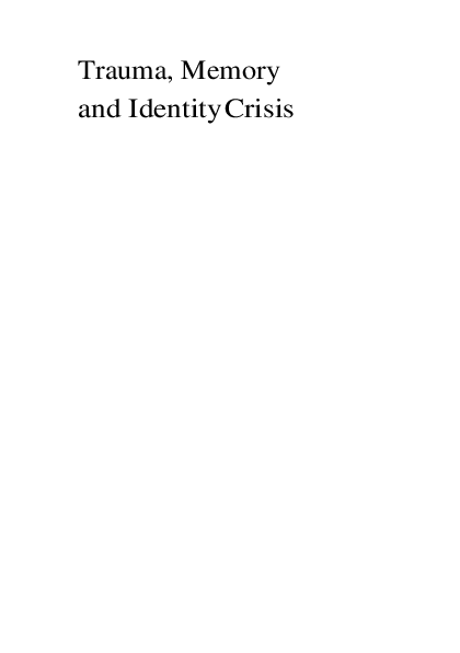 (PDF) Trauma, Memory and Identity Crisis