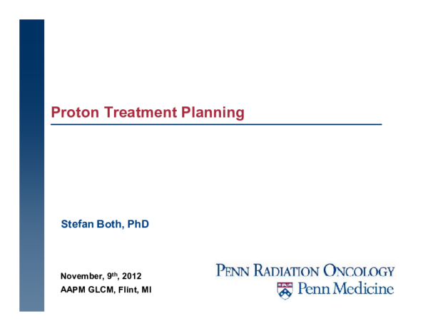 (PDF) Proton Treatment Planning