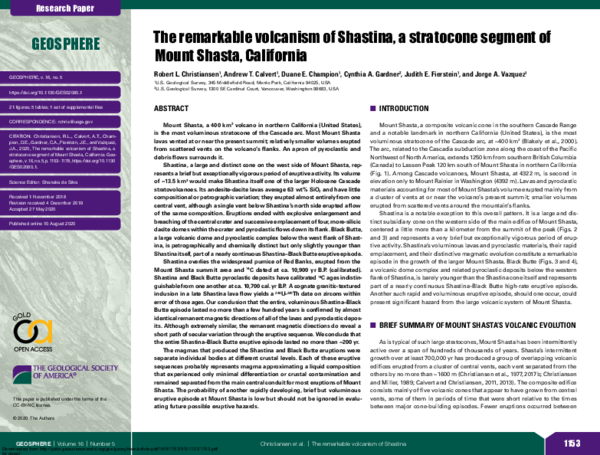 (PDF) The remarkable volcanism of Shastina, a stratocone segment of ...
