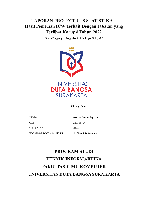 (PDF) Project UTS Stat