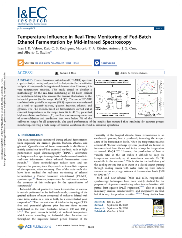 (PDF) Temperature Influence in Real-Time Monitoring of Fed-Batch Ethanol Fermentation by Mid ...