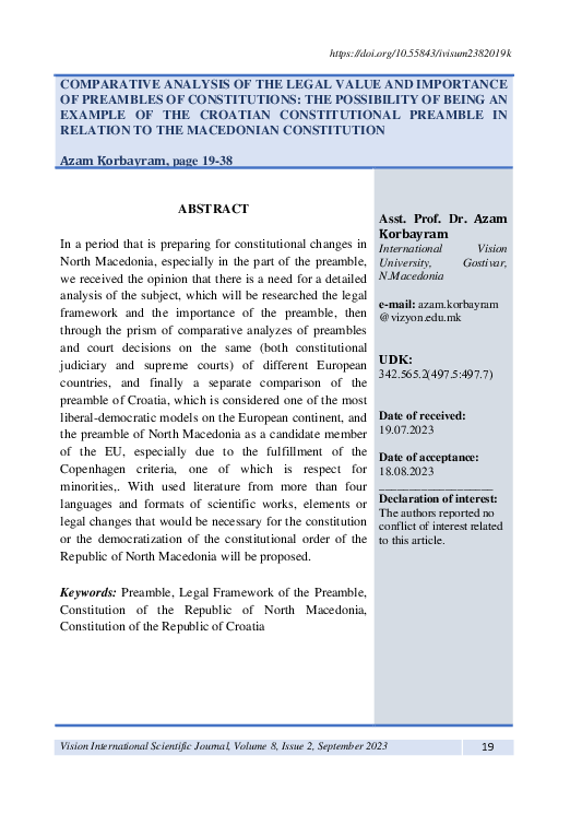 (PDF) COMPARATIVE ANALYSIS OF THE LEGAL VALUE AND IMPORTANCE OF ...