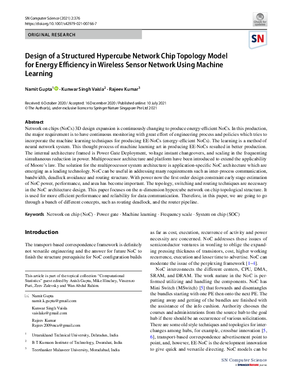 Pdf Design Of A Structured Hypercube Network Chip Topology Model For
