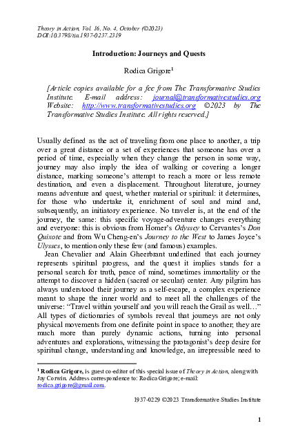 (PDF) Journeys and Quests
