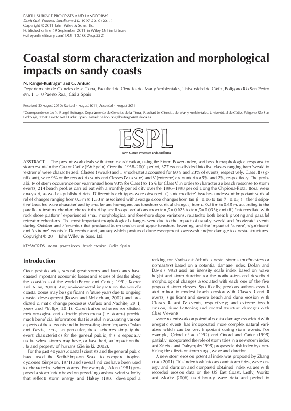 (PDF) Earth Surface Processes and Landforms