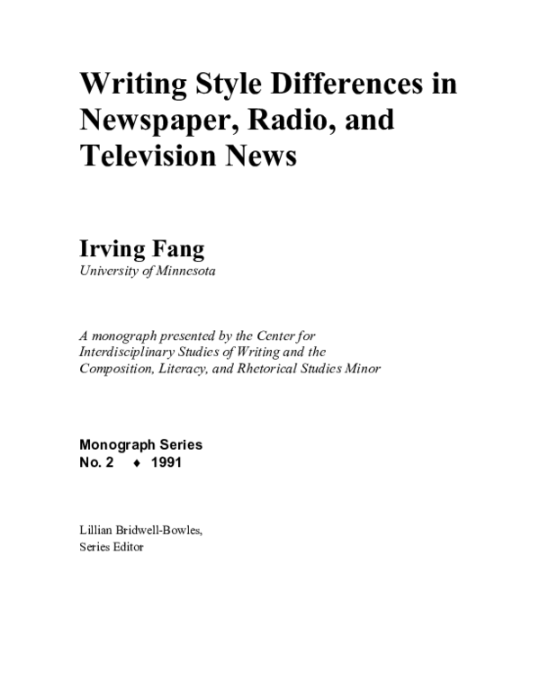 (PDF) Irving Fang