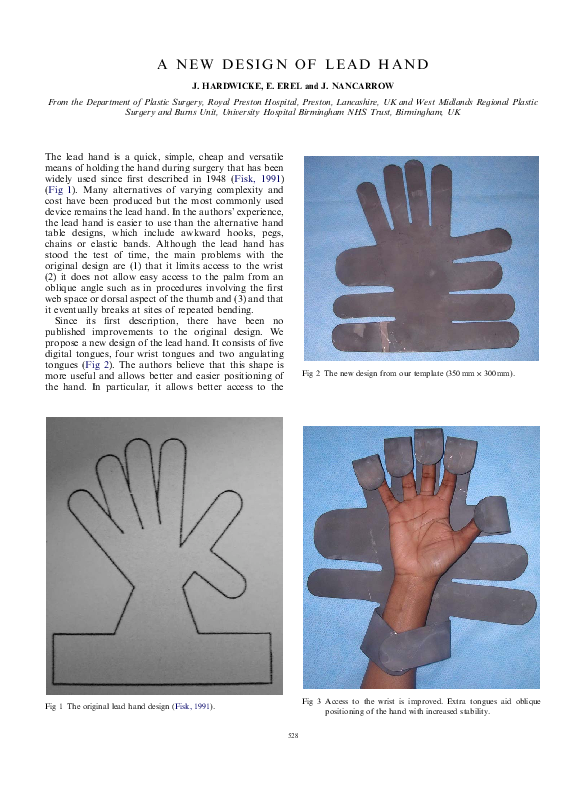(PDF) A New Design of Lead Hand | Ertan Erel - Academia.edu