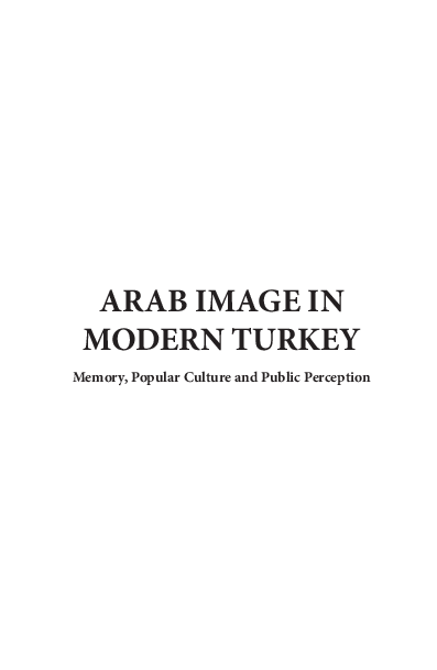 (PDF) Public Perceptions of Arabs in Turkey: Surveying Images