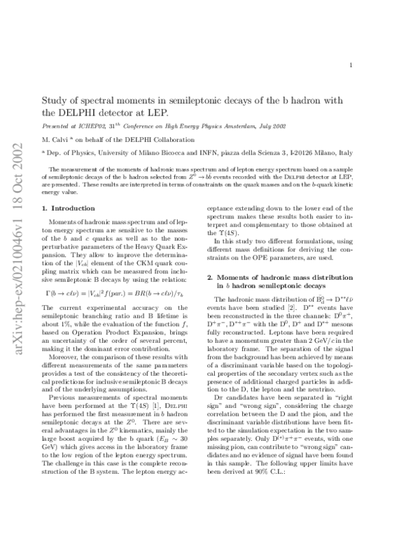 (PDF) The DELPHI detector at LEP