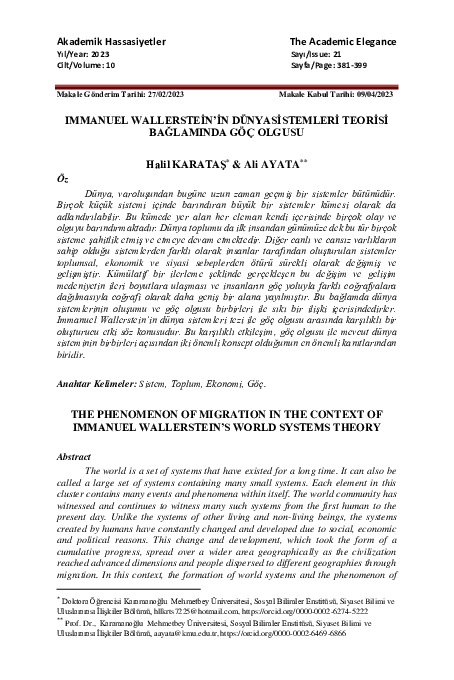 (PDF) The Phenomenon of Migration in the Context of Immanuel ...