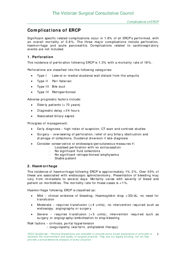 (PDF) Complications of ERCP | Khalid Khan - Academia.edu