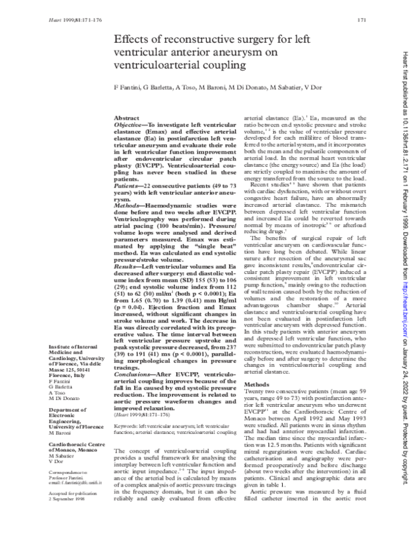 (PDF) Effects of reconstructive surgery for left ventricular anterior ...