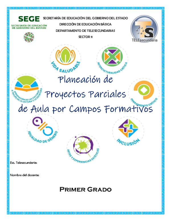 (PDF) PROYECTOS PRIMER GRADO