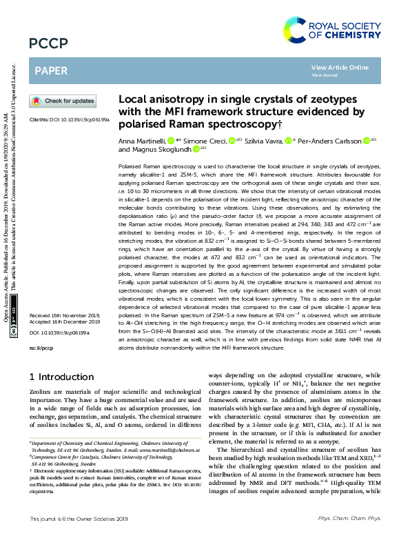 (PDF) Local anisotropy in single crystals of zeotypes with the MFI ...