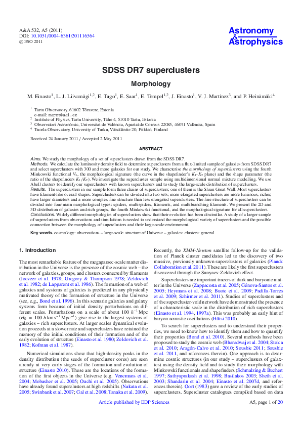 (PDF) SDSS DR7 superclusters