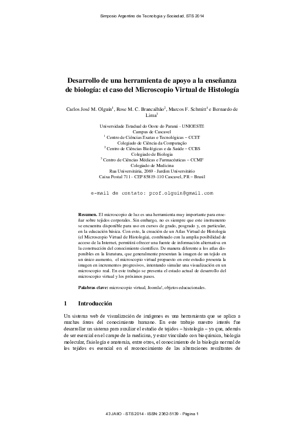(PDF) Desarrollo de una herramienta de apoyo a la enseñanza de biología: el caso del Microscopio ...