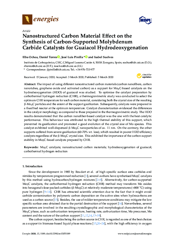 (PDF) Nanostructured Carbon Material Effect on the Synthesis of Carbon ...