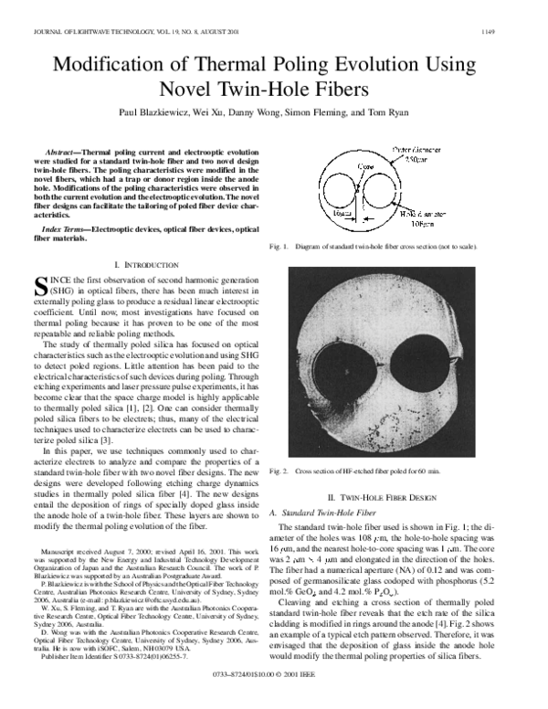 (PDF) Modification of thermal poling evolution using novel twin-hole ...