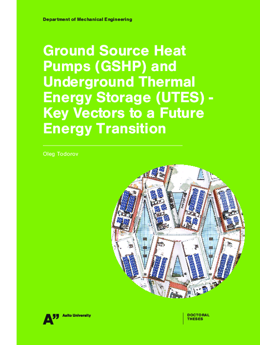 (PDF) Ground Source Heat Pumps (GSHP) and Underground Thermal Energy ...