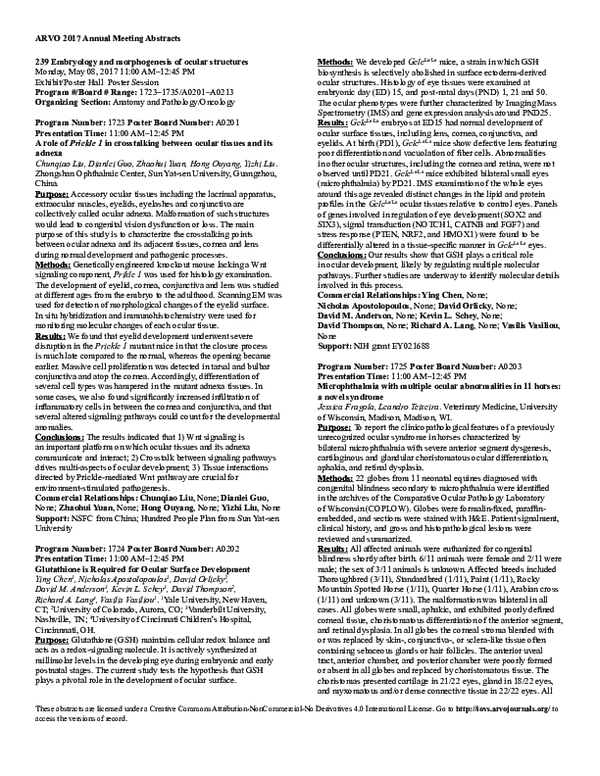 (PDF) Organizing Section: Anatomy and Pathology/Oncology Program Number ...