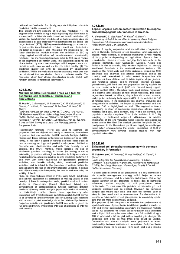 (PDF) Multiple additive regression trees as a tool for estimating soil ...
