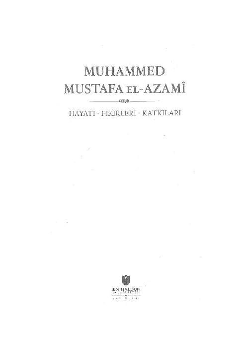 (PDF) Muvatta’ın Telifine Yönelik Oryantalist İddialara Muhammed ...