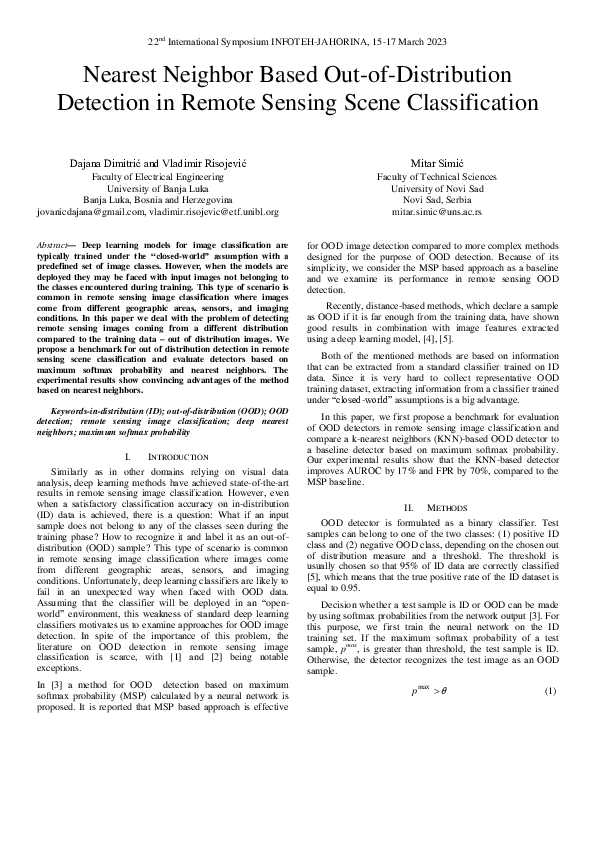 (PDF) Nearest Neighbor Based Out-of-Distribution Detection in Remote Sensing Scene Classification