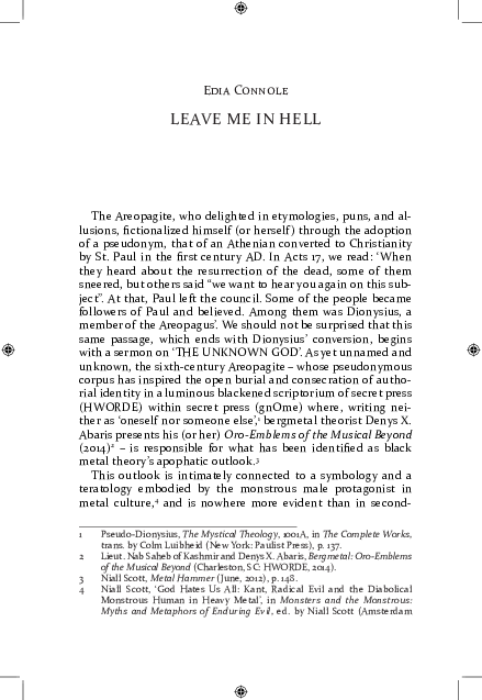 (PDF) LEAVE ME IN HELL