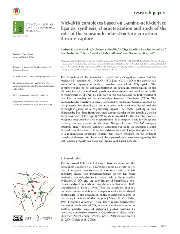 (PDF) Nickel(II) complexes based on L-amino-acid-derived ligands: synthesis, characterization ...