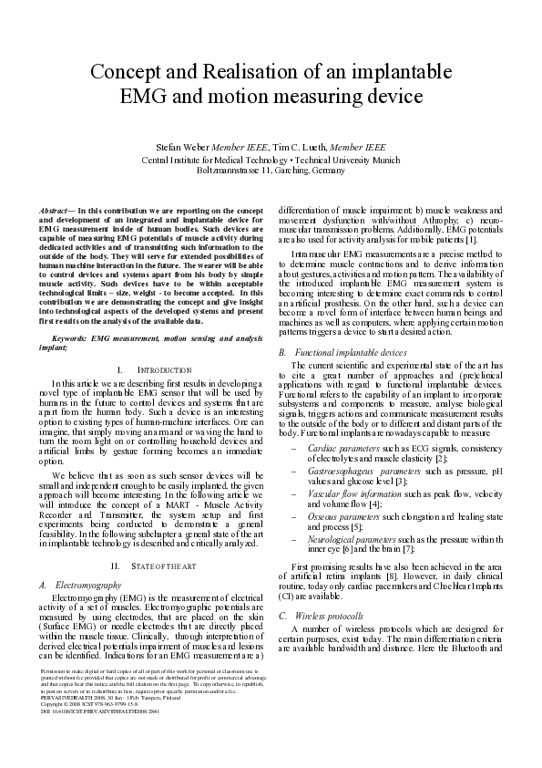 (PDF) Concept and realisation of an implantable EMG and motion ...