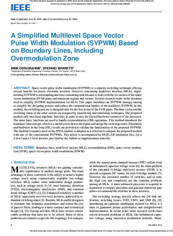 (PDF) A Simplified Multilevel Space Vector Pulse Width Modulation ...