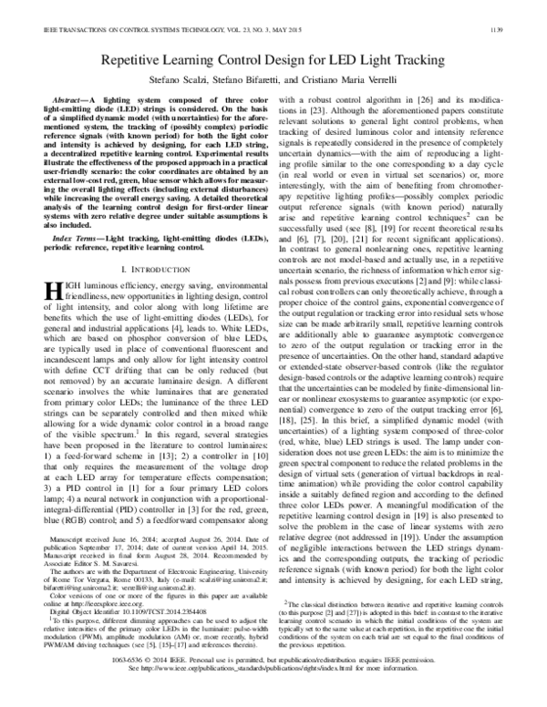 (PDF) Repetitive Learning Control Design for LED Light Tracking ...