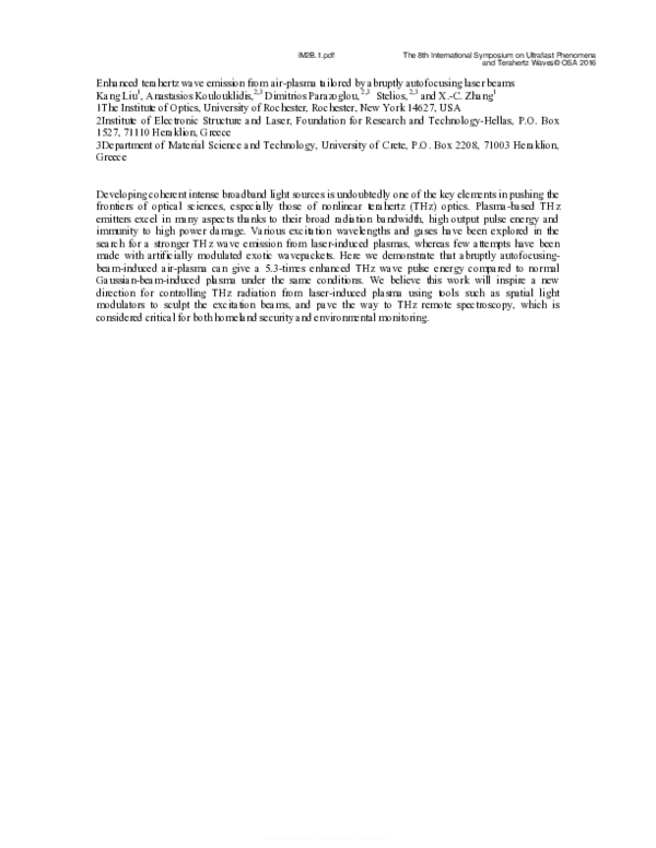 (PDF) THz air photonics with ring-Airy laser beams