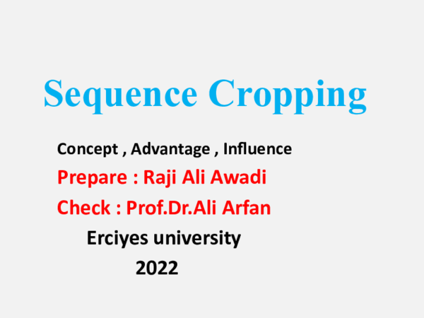 (PPT) Sequence cropping