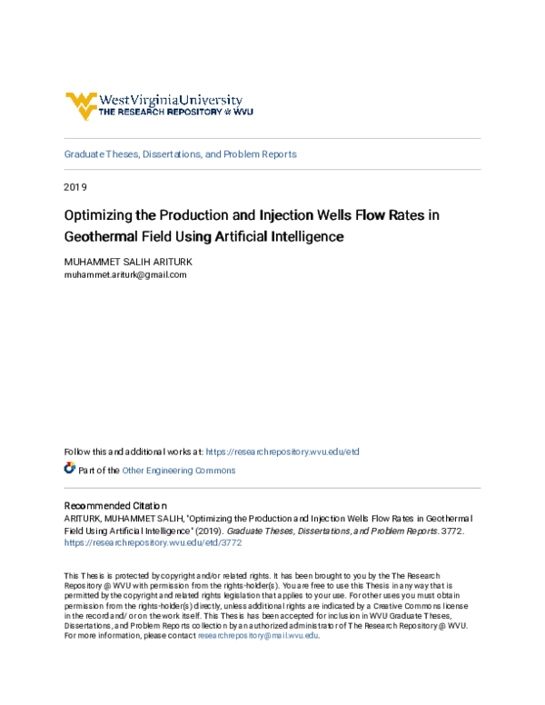 (PDF) Optimizing the Production and Injection Wells Flow Rates in ...